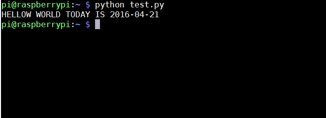 Python Hellow world程式範例 · raspberry pi study